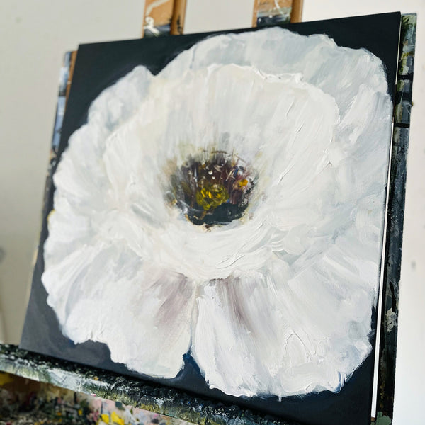 White poppy – Melissa Lyons Art